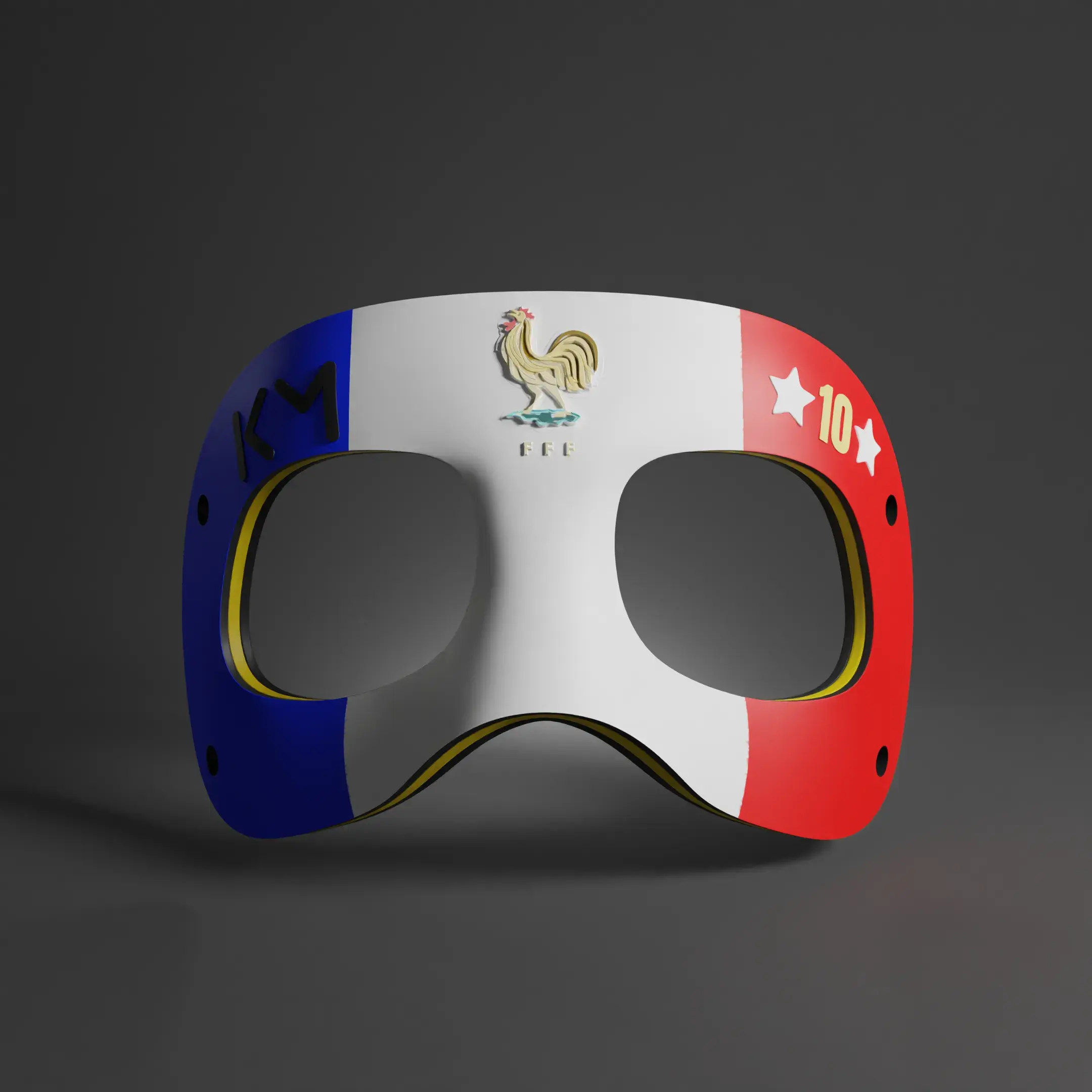 3D Printer Files | 3MF File | MBAPPE MASK FAN ART - STL & 3MF ...
