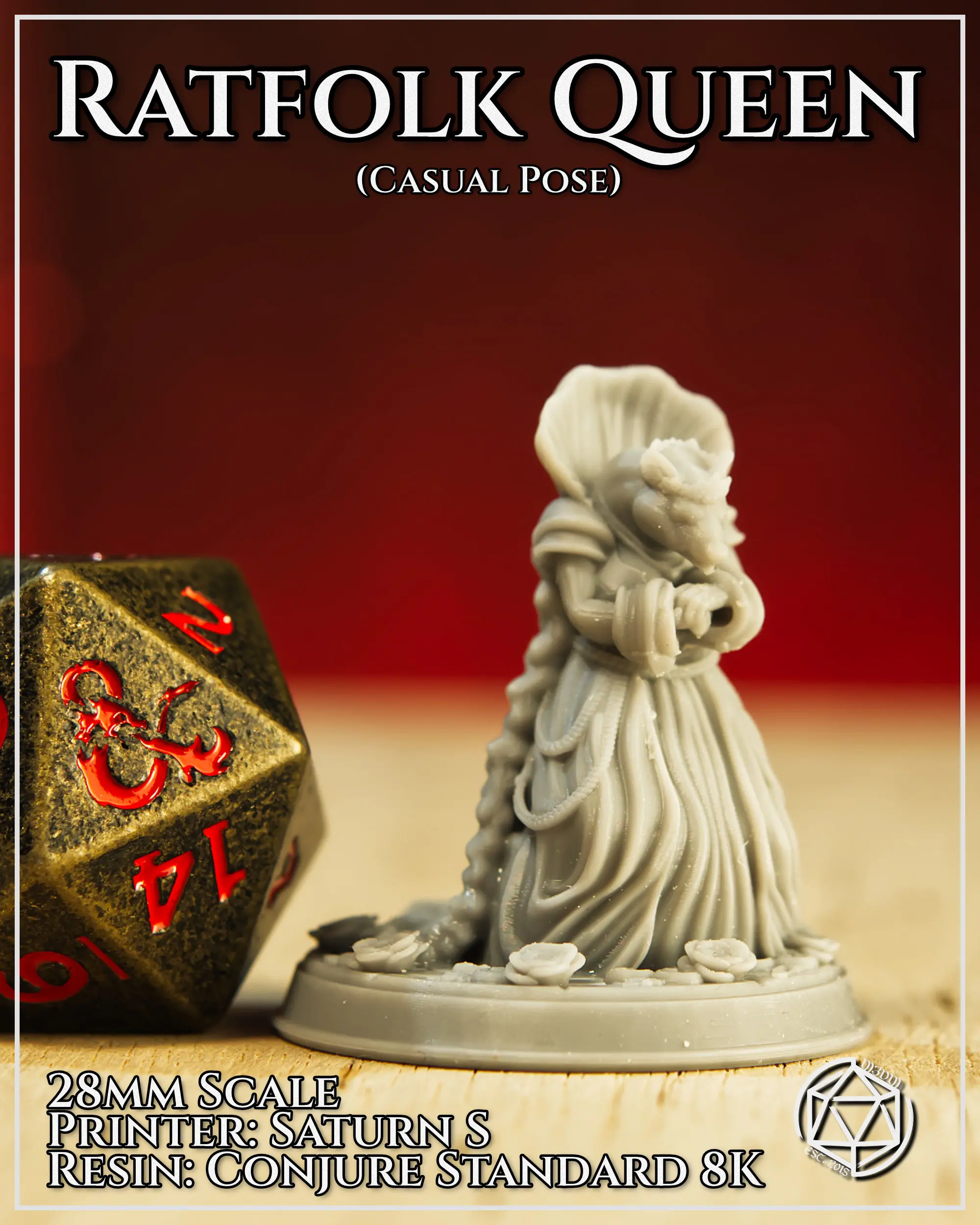Other STL Download - Ratfolk Queen (Casual)by M3DM