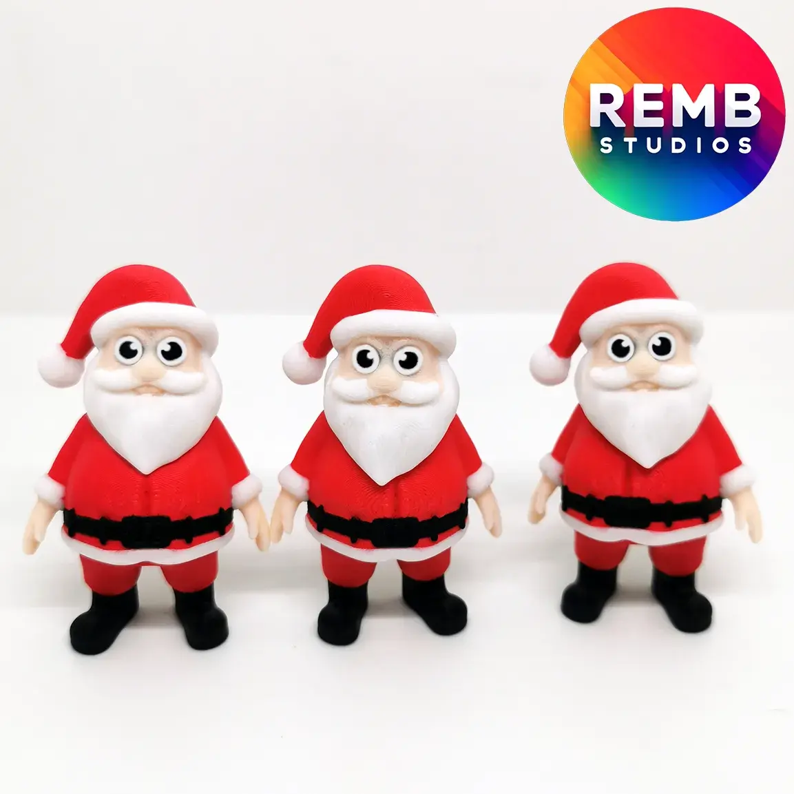 3D Printer Files | 3MF File | Flexi Mini Santa | Print in Place | NO ...