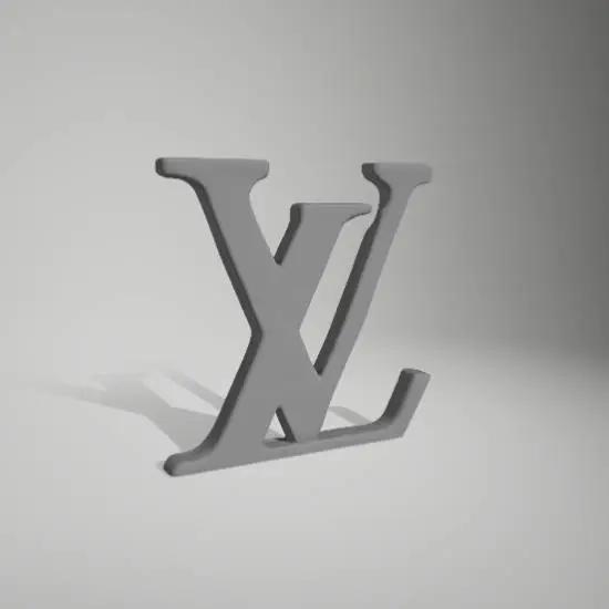3D Printer Files | 3MF File | Louis Vuitton Brand Logo Stand Decoration ...