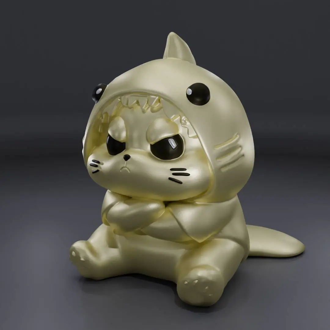 Sculptures & Artworks STL Download - Shark Catby Pandoranium