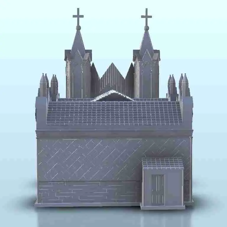 Other STL Download - Gothic church 9 - scenery medieval miniatures ...
