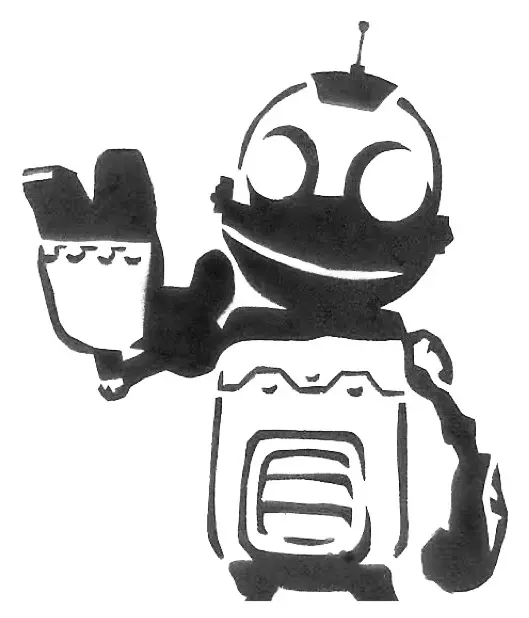 Free Characters & Creatures STL Download - Clank stencil 2by SMT_M 🦊