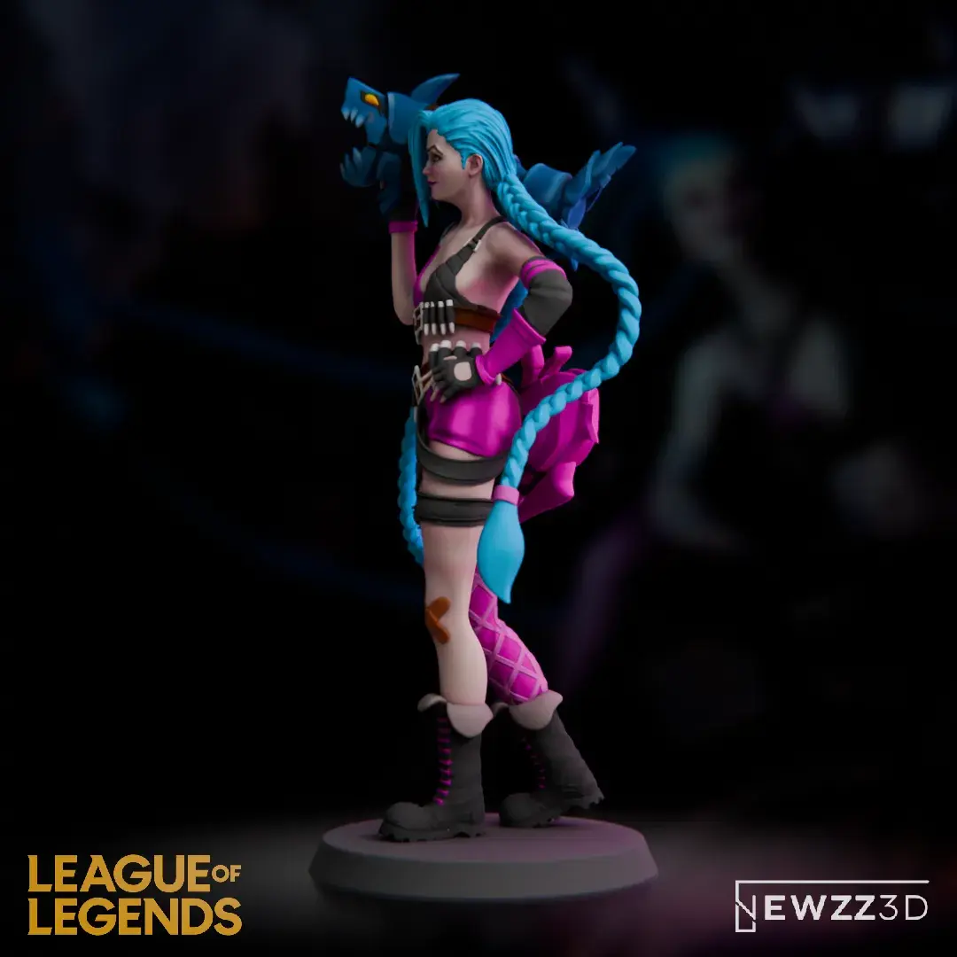 Characters & Creatures STL Download - Jinx Classic - League of ...