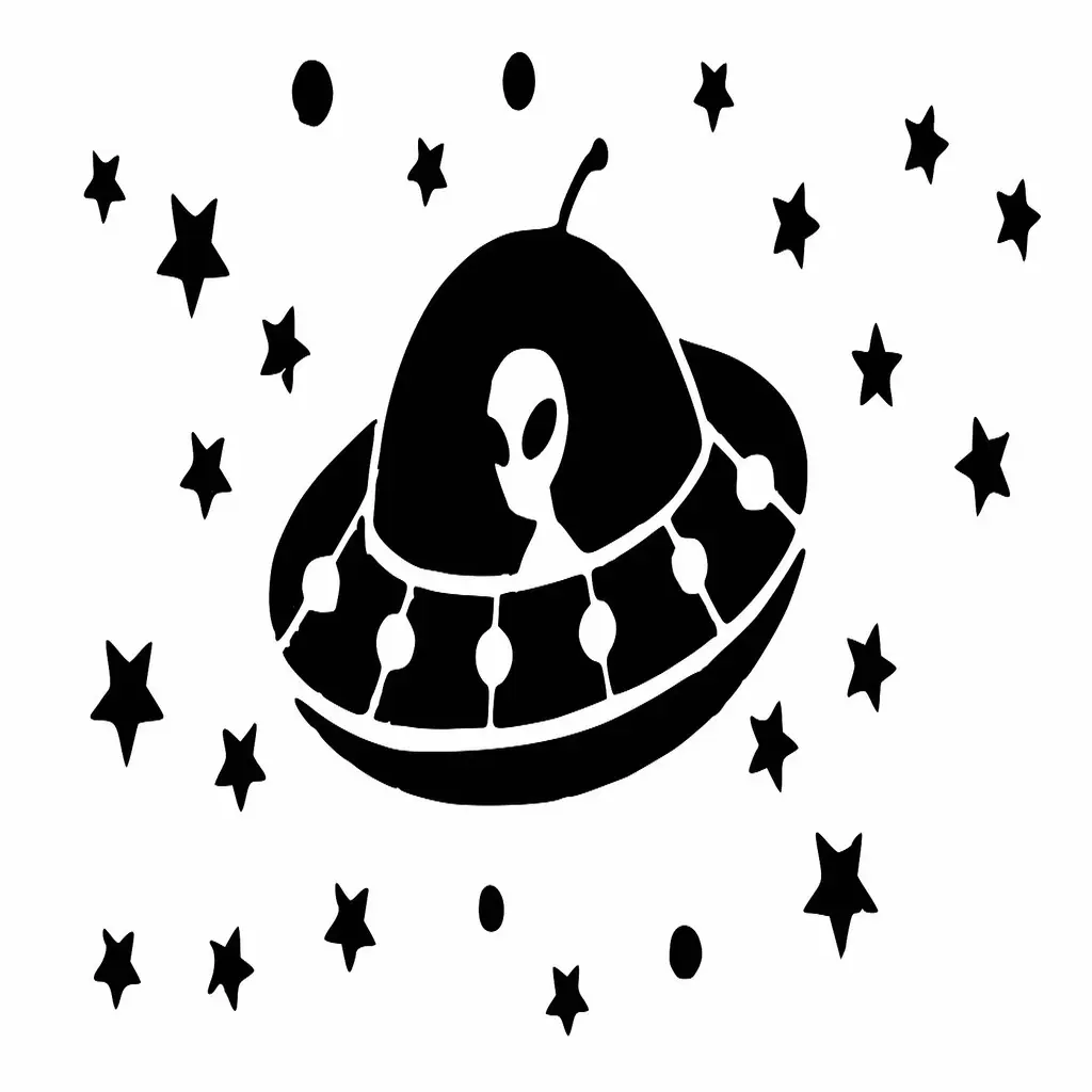 Free Digital Art STL Download - A51 Alien stencilby SMT_M 🦊