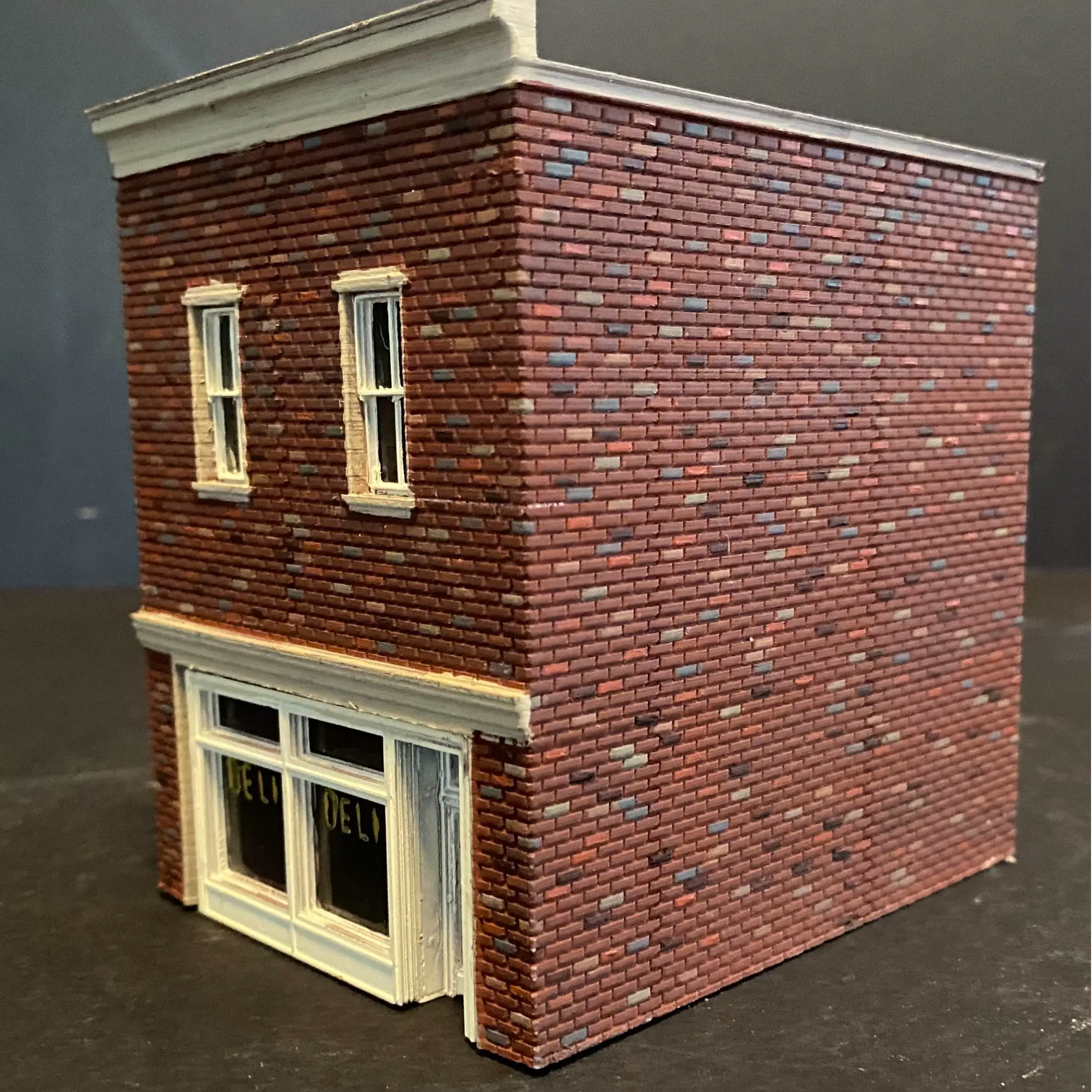 Props & Terrain STL Download - HO Scale brick commercial building THE ...