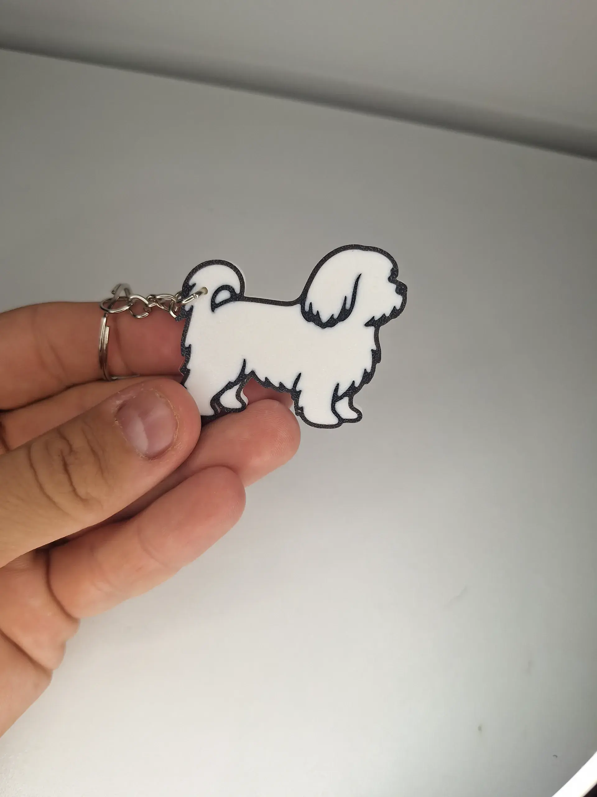 3D Printer Files | 3MF File | Maltese dog keychain | Creality Cloud
