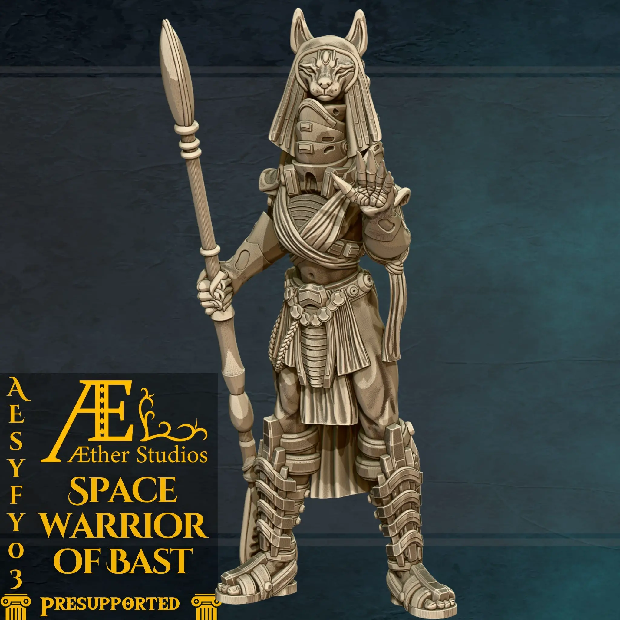 3D Printer Files | 3MF File | AESYFY03 – Space Warrior of Bast ...