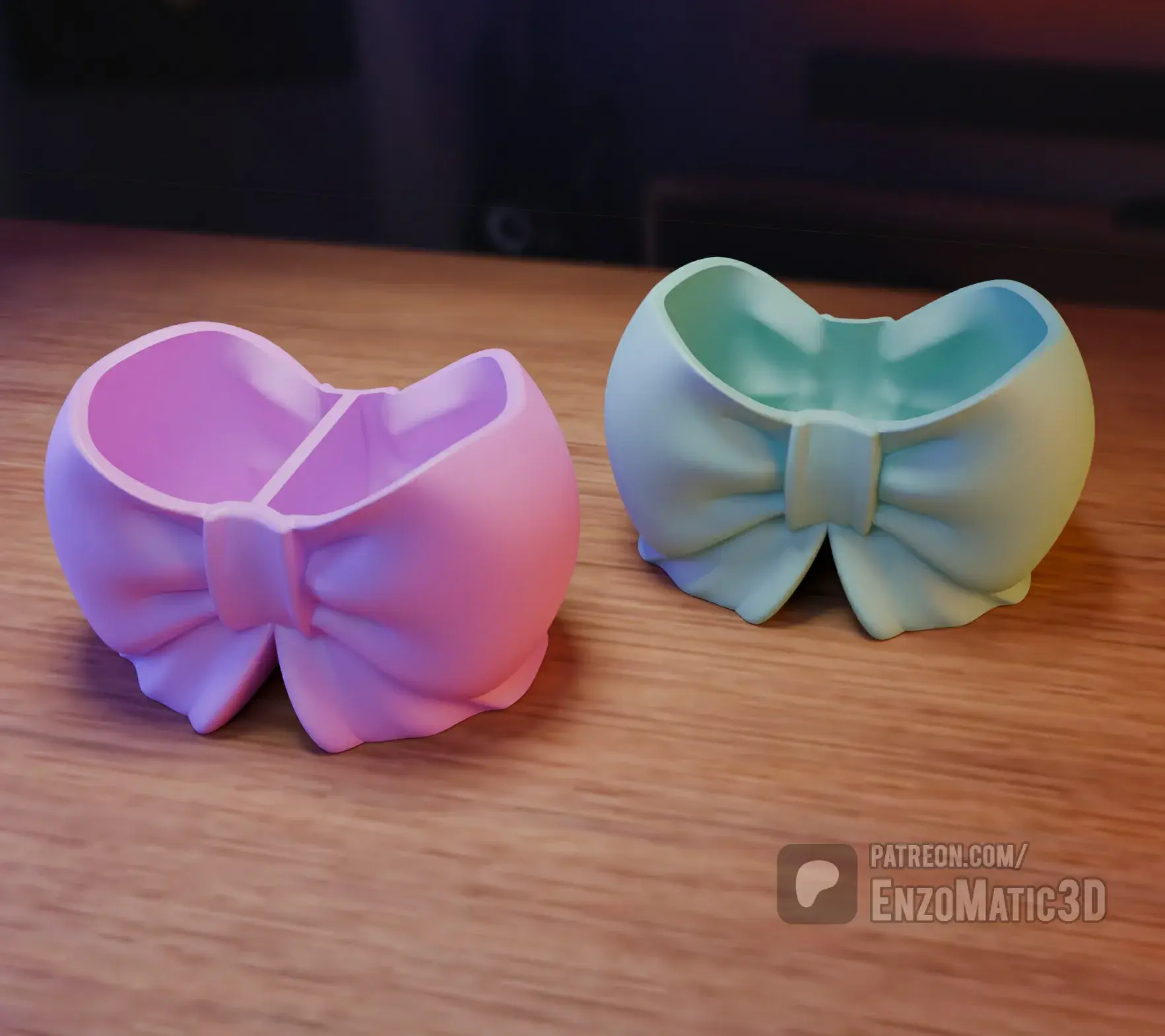 Home Decorations & Ornaments STL Download - bow, Makeup brush organizer ...