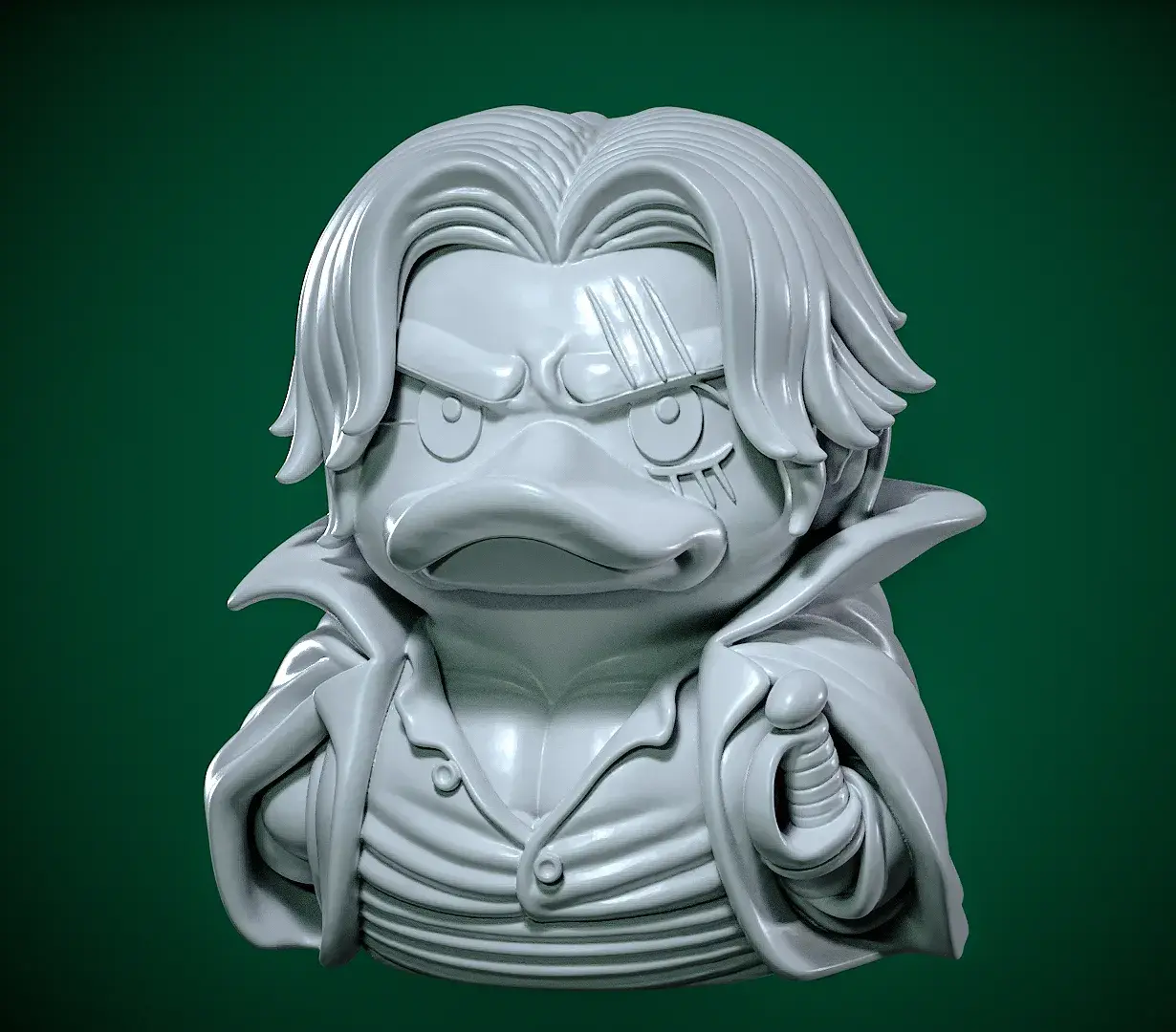 Characters & Creatures STL Download - Rubber Duck - Shanks One piece ...