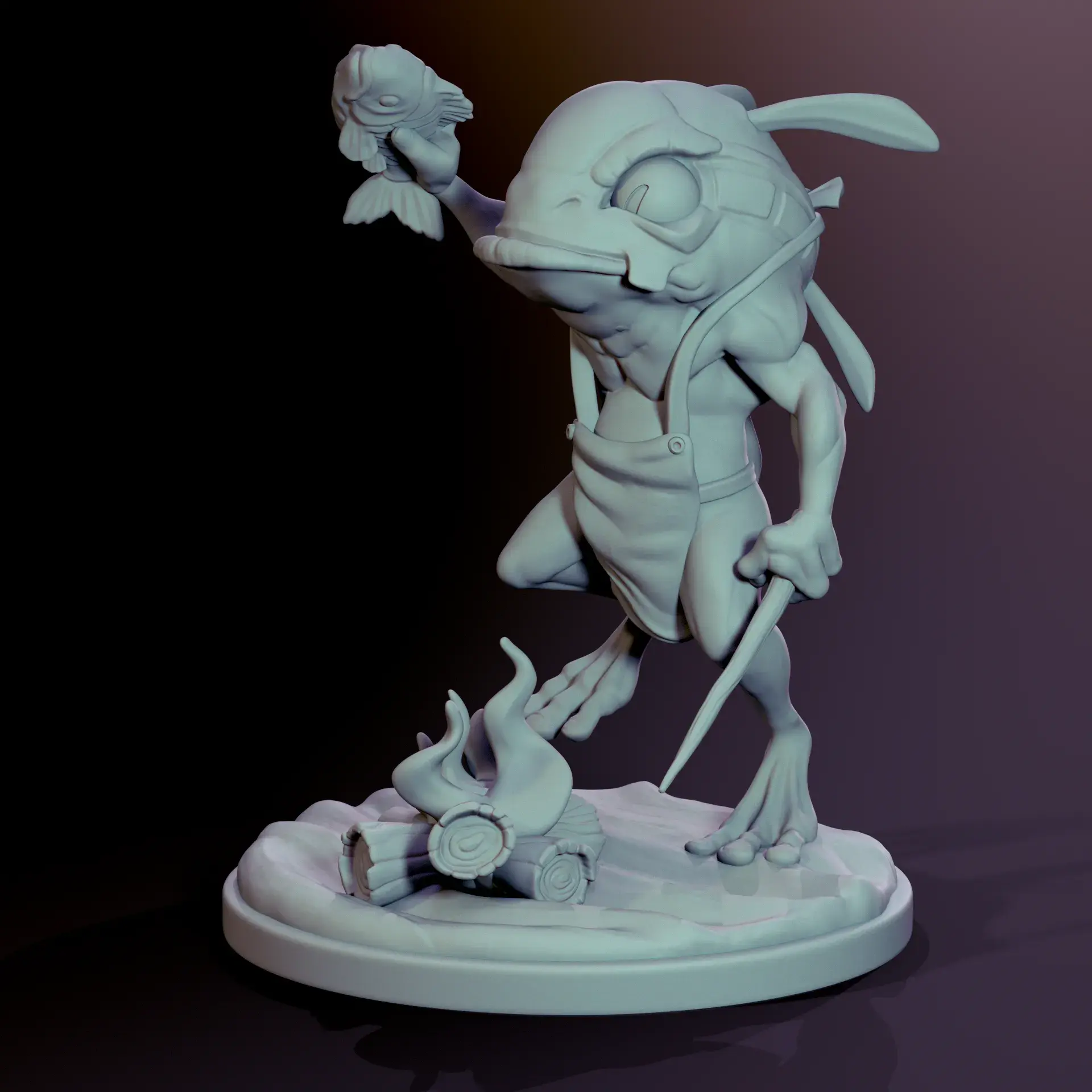 Characters & Creatures STL Download - "Captain" Cookie Murloc Jumpingby ...