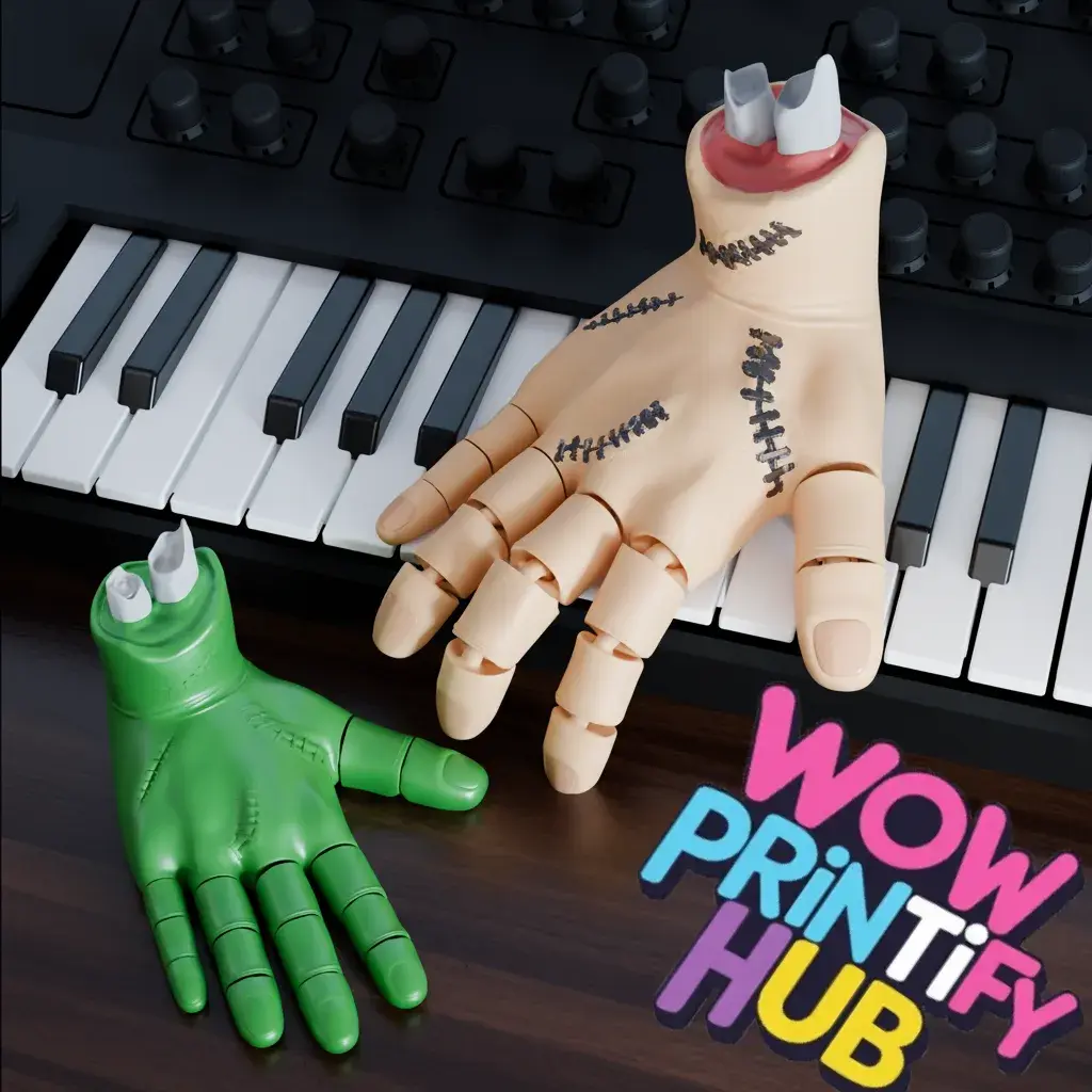 Other STL Download - Halloween Flexi Hand STL: Print-in-Place ...