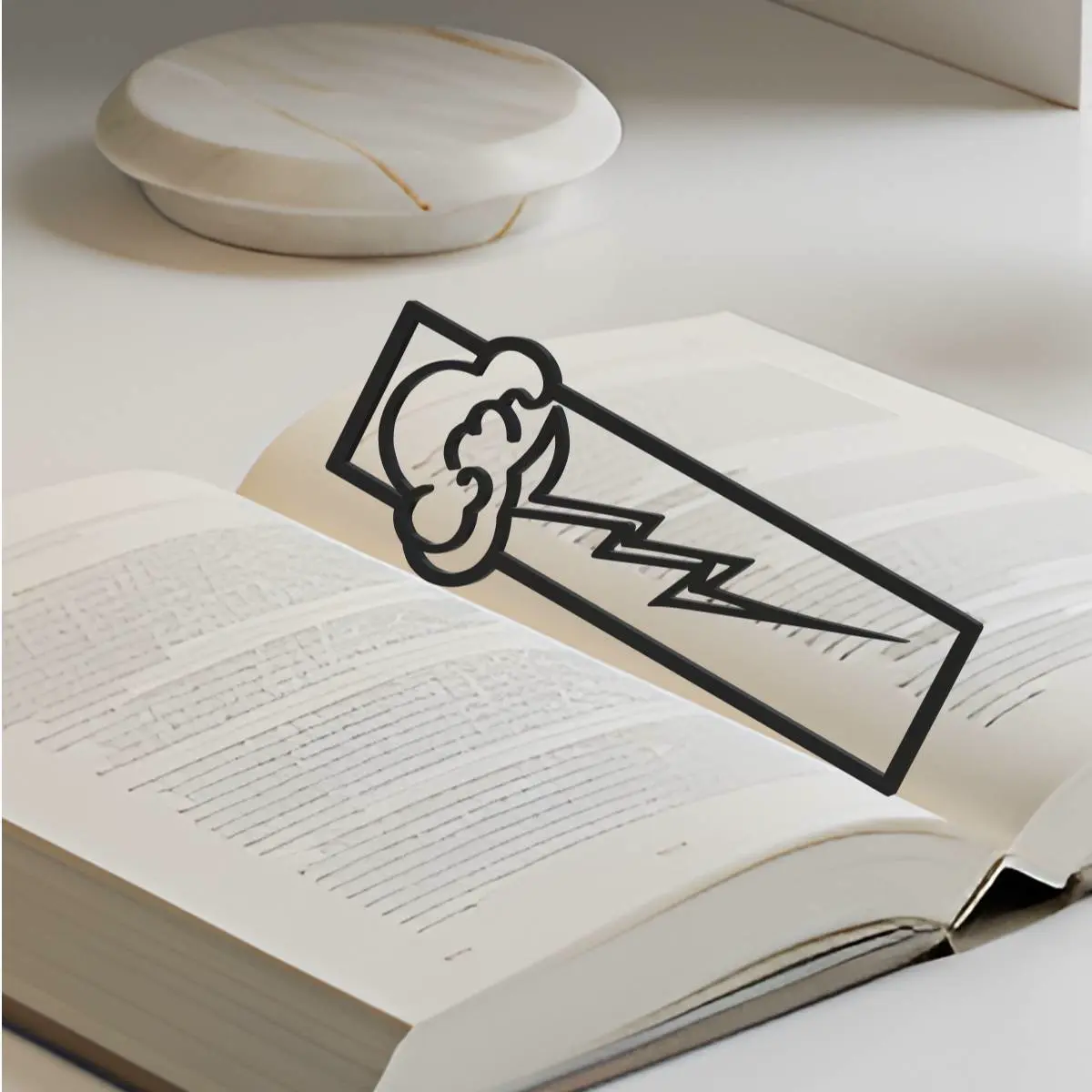 Stationery & Learning Tools STL Download - Cloud, Lightning Bookmark ...