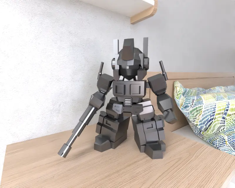 Other STL Download - Optimus Prime Mini lowpoly Low polyby RandomThings