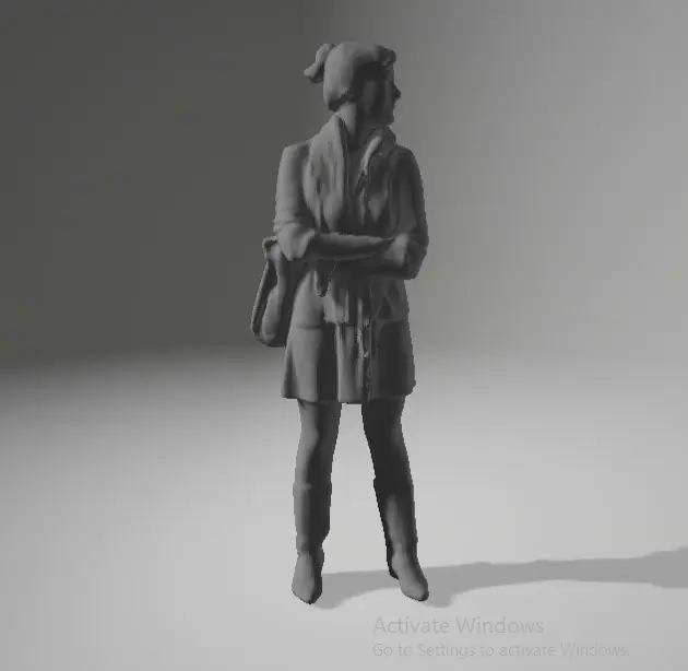 Characters & Creatures STL Download - woman standing 01by xhobby1
