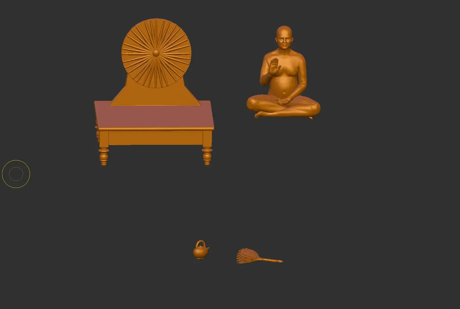 Sculptures & Artworks STL Descarga - jain guru - KeshtoArt