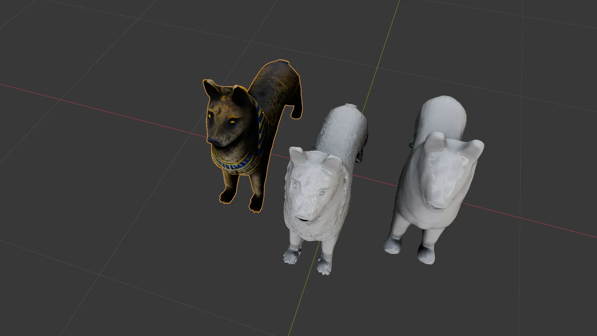 Sculptures & Artworks STL Download - Egyptian Doge God Statueby ...