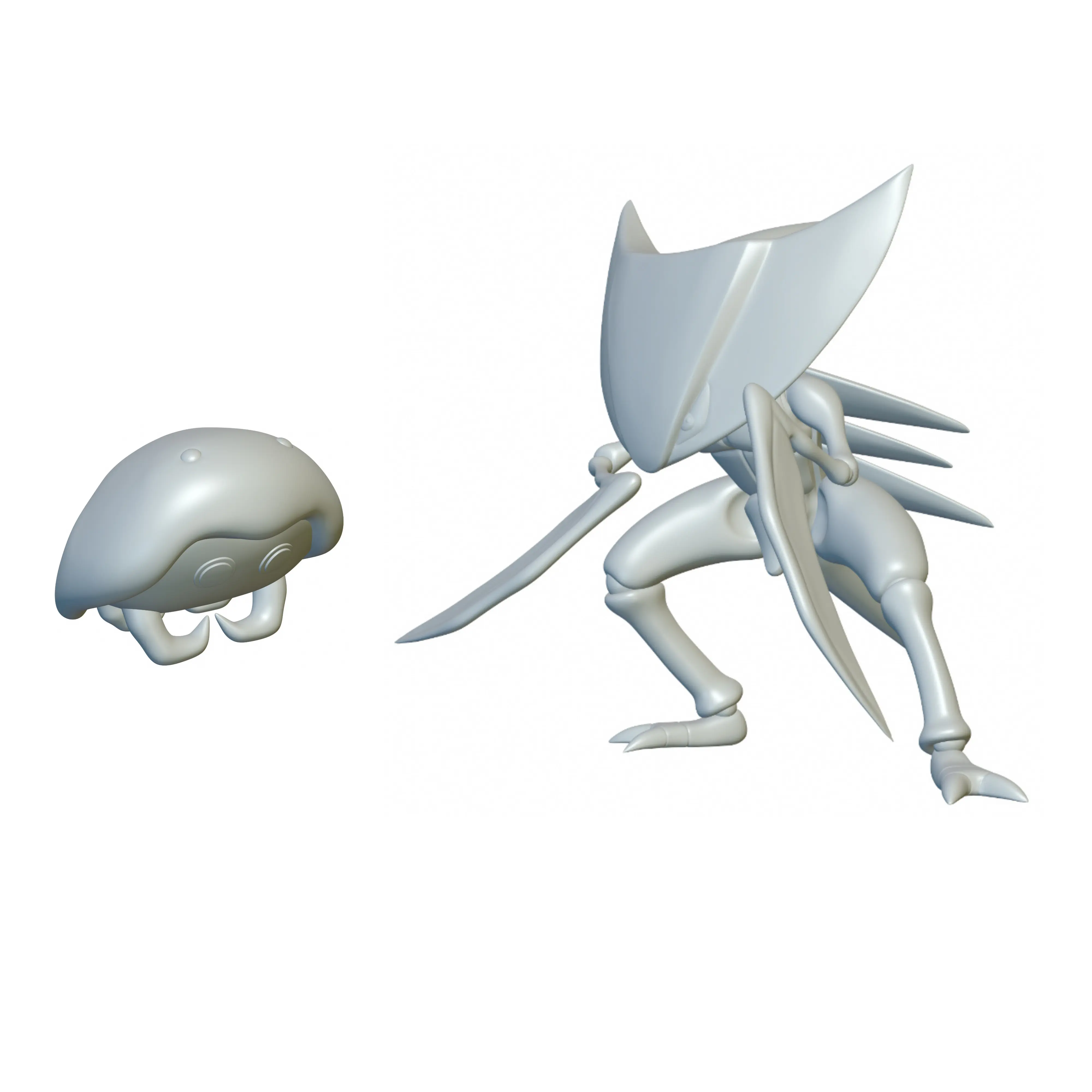 Other STL Download - Pokemon Kabuto & Kabutops (#140 & #141) - 3D Printing!by Deleted ...