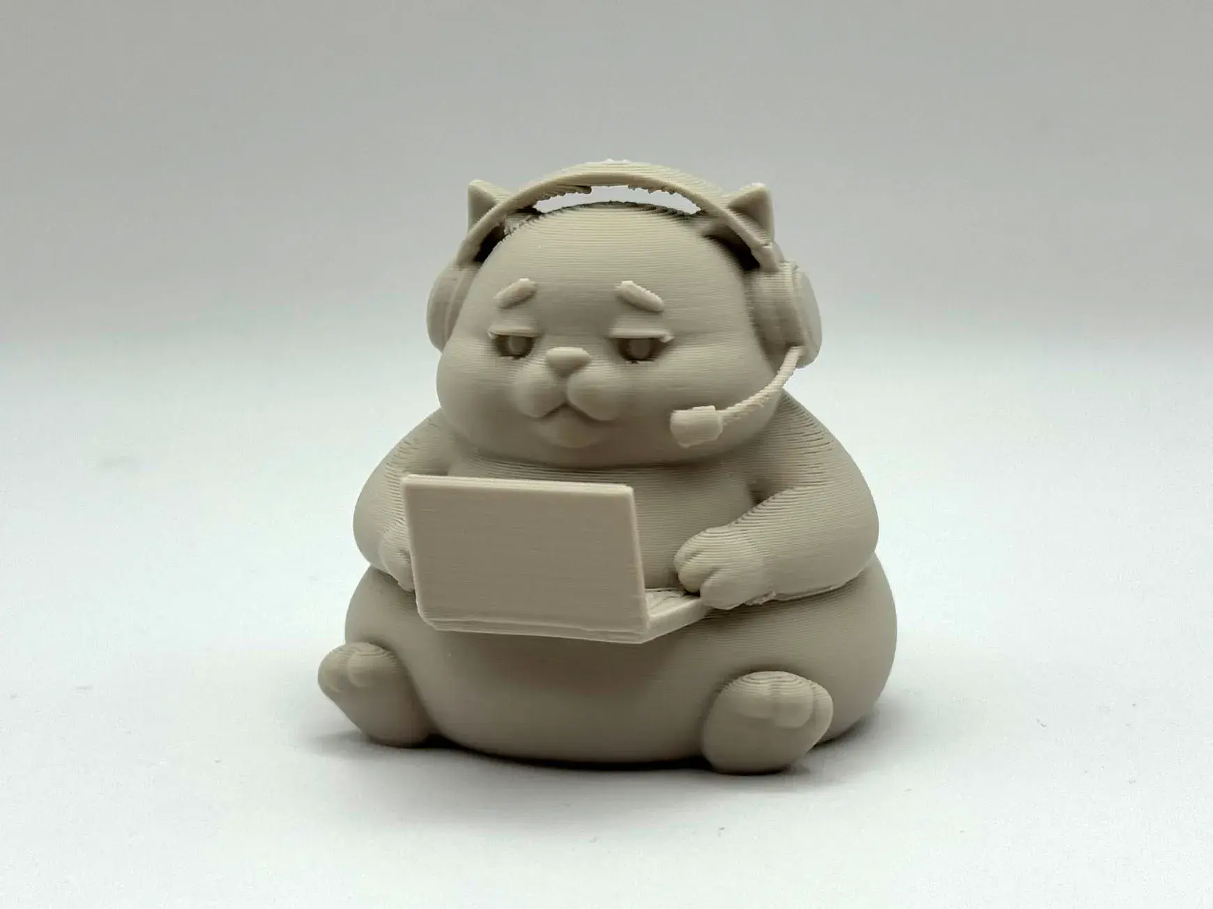 3D Printer Files | 3MF File | Chonky Gamer Kitten | Creality Cloud