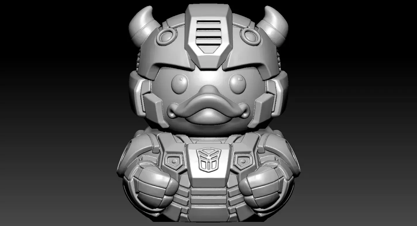 Characters & Creatures STL Download - Rubber duck Bumblebee ...