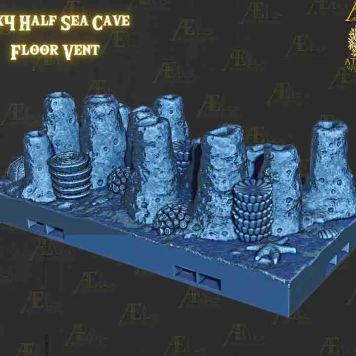 Other STL Download - AEATLN03 - Half Sized Sea Cavesby Aether Studios