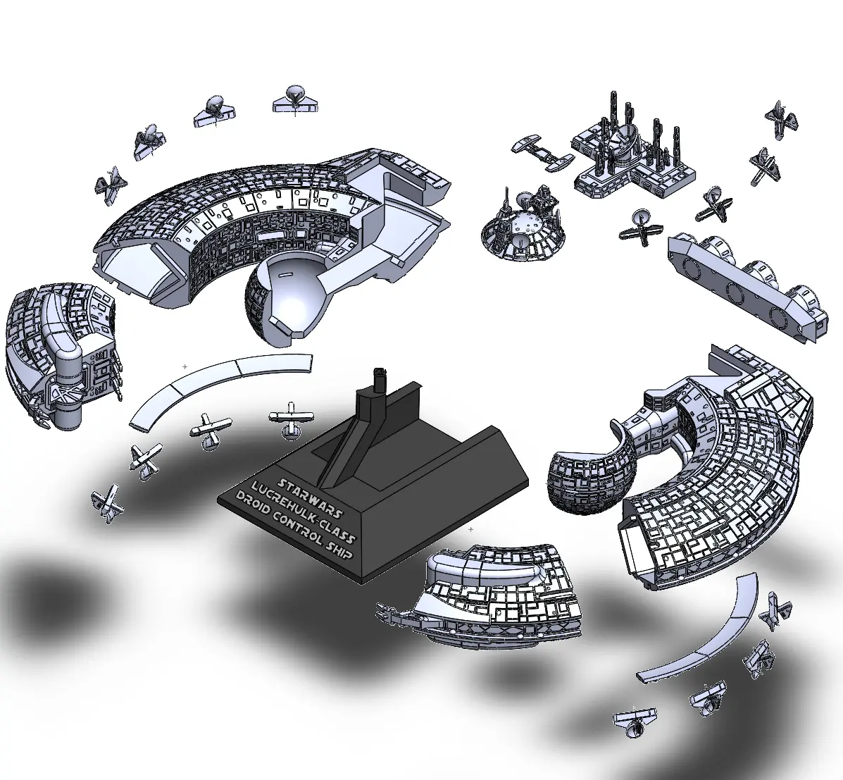 Lucrehulk-class droid control ship STAR WARS | 3D models download ...