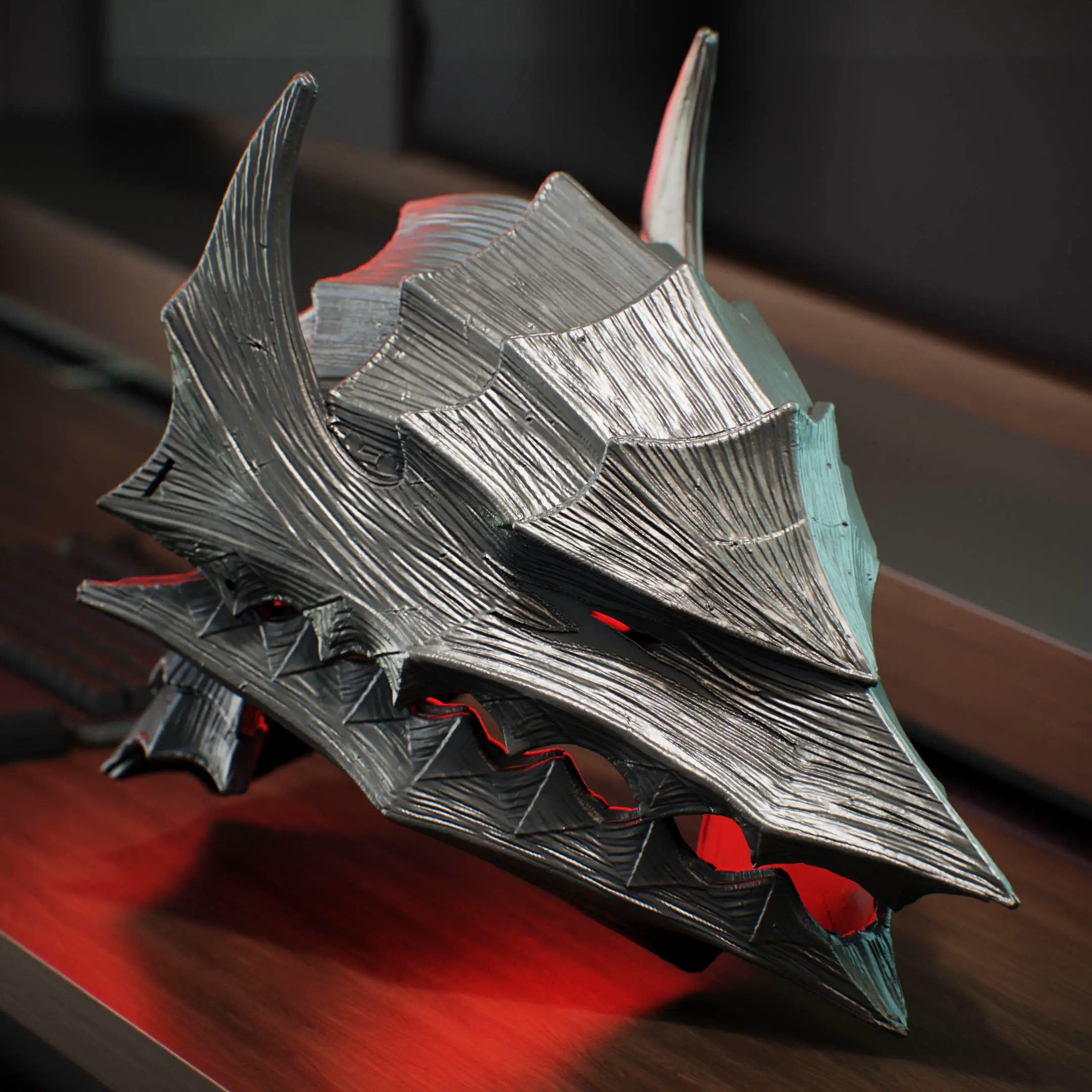 Cosplay STL Download - Diablo 4 - Diablo IV Berserk Helmet Real Sizeby ...