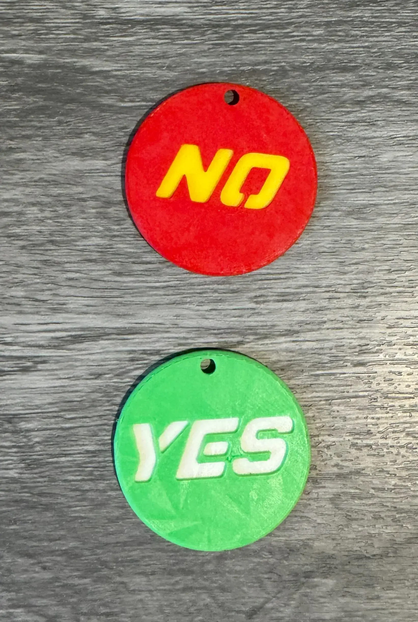 Free Educational Aids STL Download - Yes / No Communication Keyringsby ...