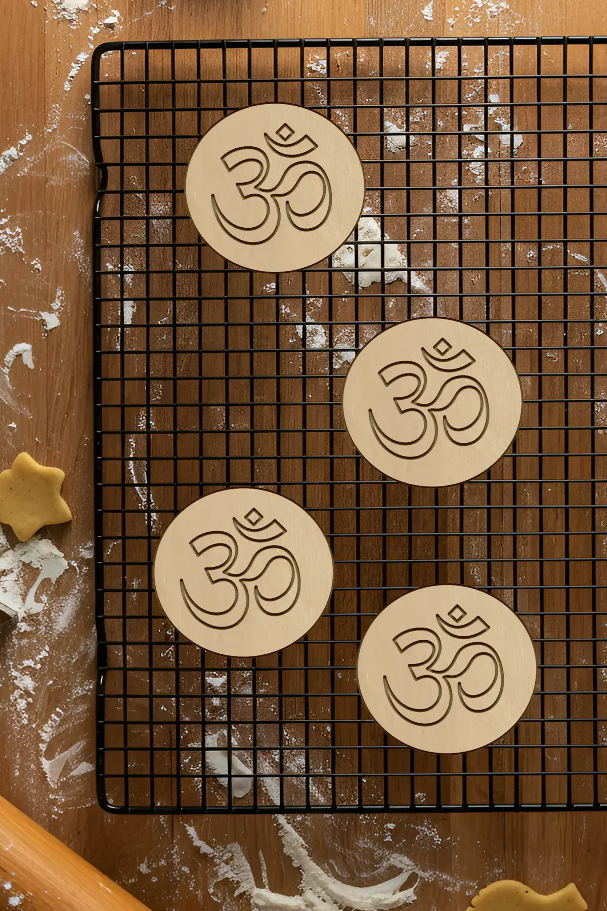 Home Decorations & Ornaments STL Download - Om Cookie Cutter, Biscuit ...