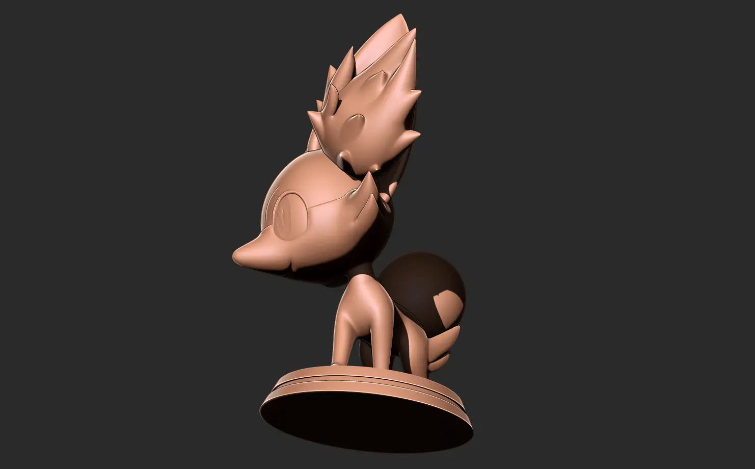 Characters & Creatures STL Download - Pokemon - fennekin 3D print ...