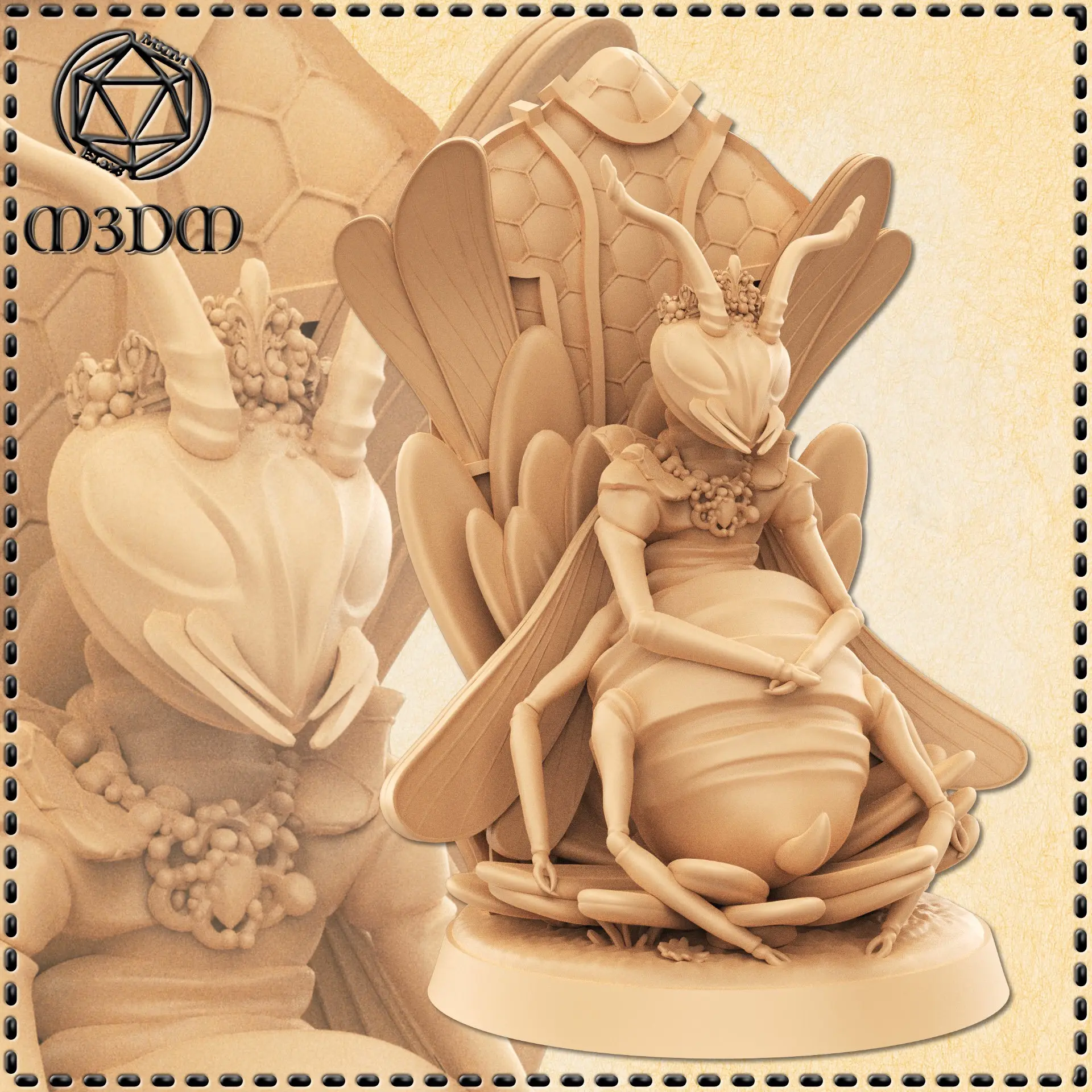 Characters & Creatures STL Download - Queen Beeby M3DM