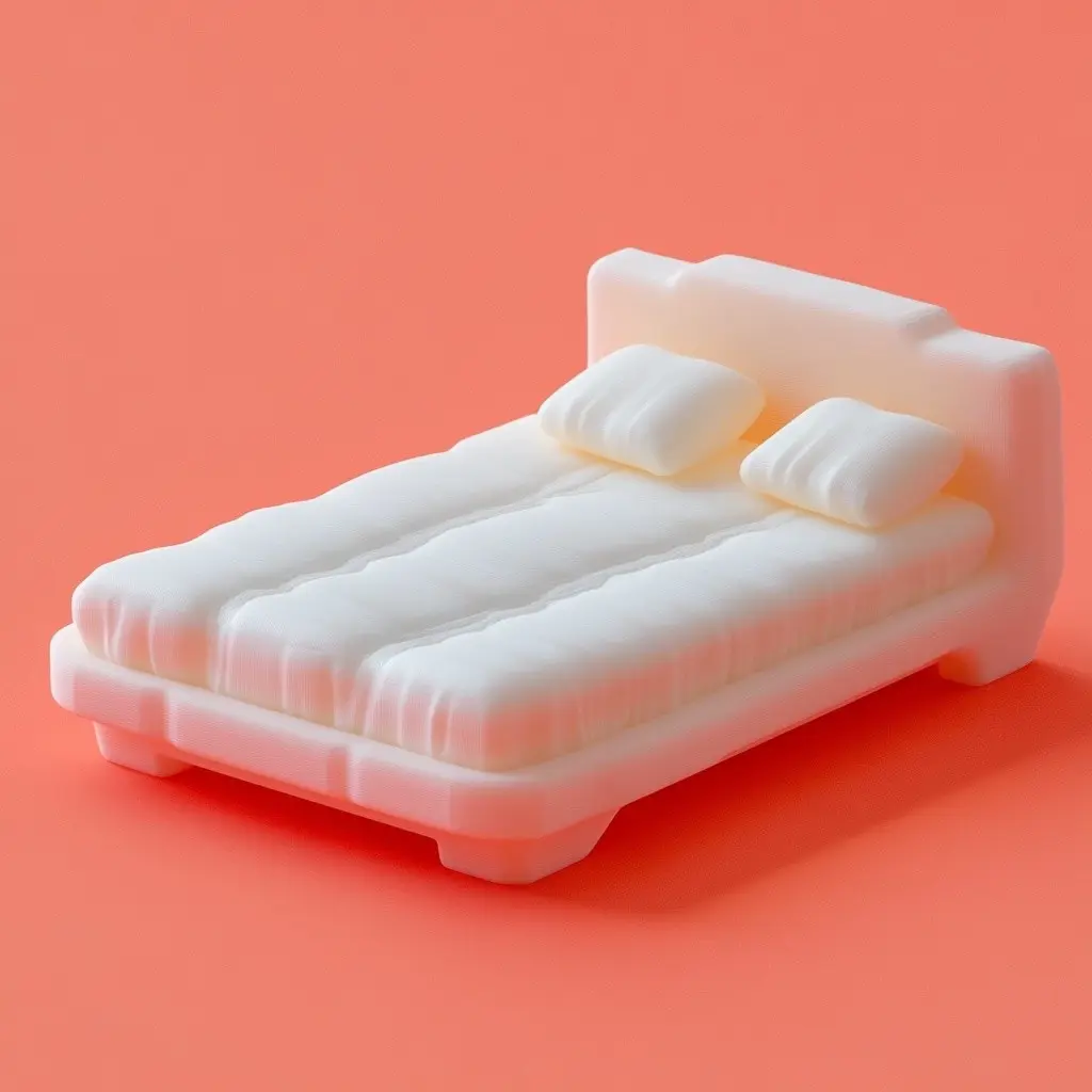 Other STL Download - Modern Dreamy Bed 001by B_Palic