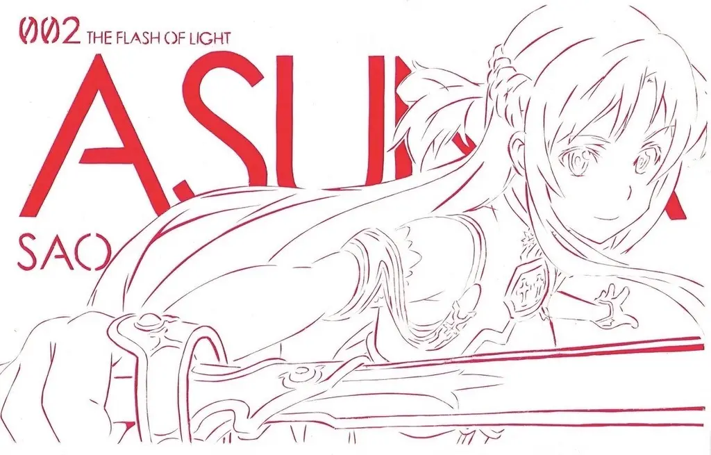 Free Digital Art STL Download - SAO Asuna stencil 2by SMT_M 🦊