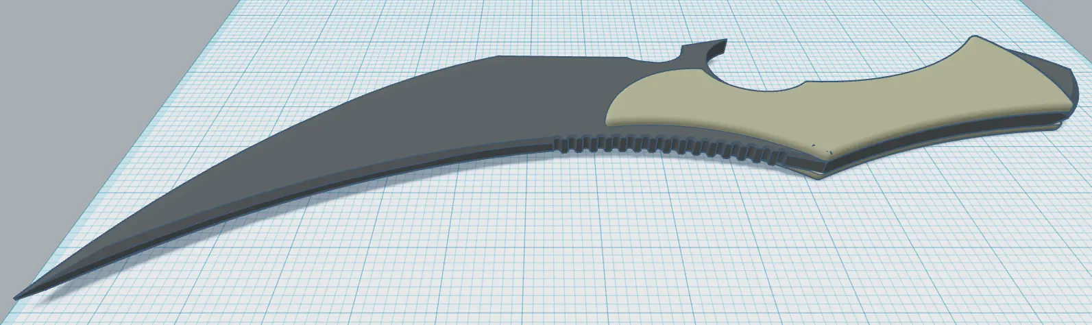 Free Cosplay STL Download - Large Cosplay Knife 2by Cyberbeast