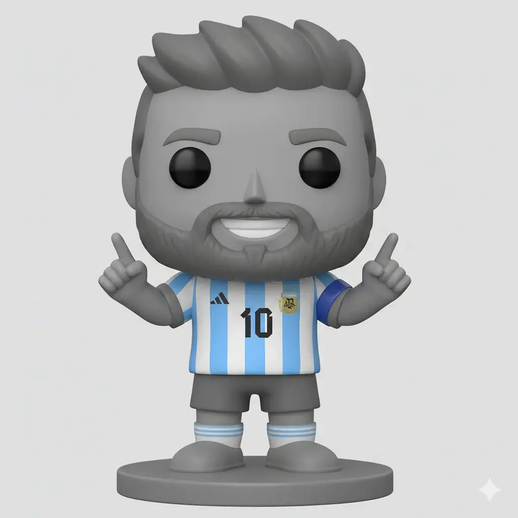 3D Printer Files | 3MF File | Muñeco de Mesi. | Creality Cloud
