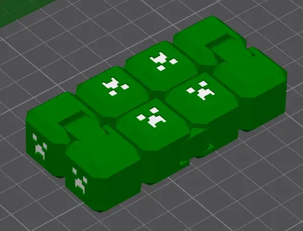 3d Printer Files 3mf File Minecraft Creeper Infinity Cube