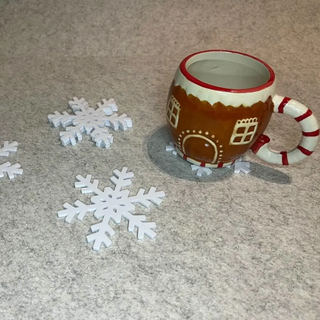 3D Printer Files | 3MF File | Snowflake christmas coaster | Creality Cloud