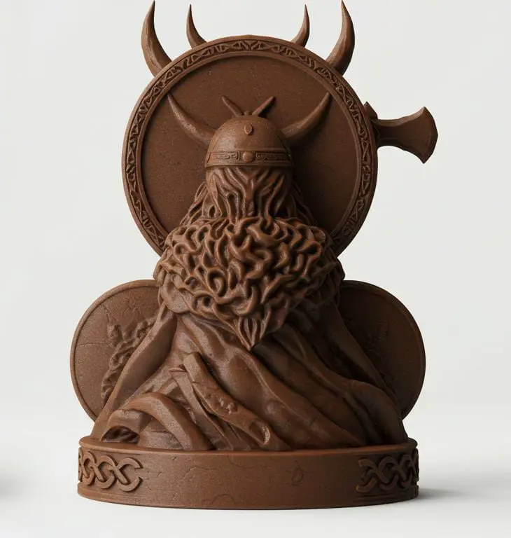 Sculptures & Artworks STL Download - estatueta de Odin by Max 3d print