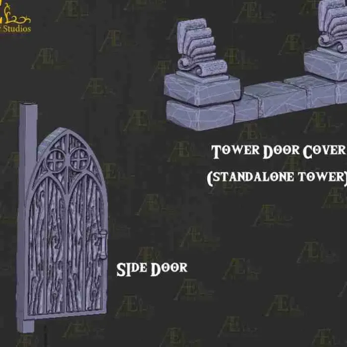 Other STL Download - AEGOTH02 - Gothic Expansion Towersby Aether Studios