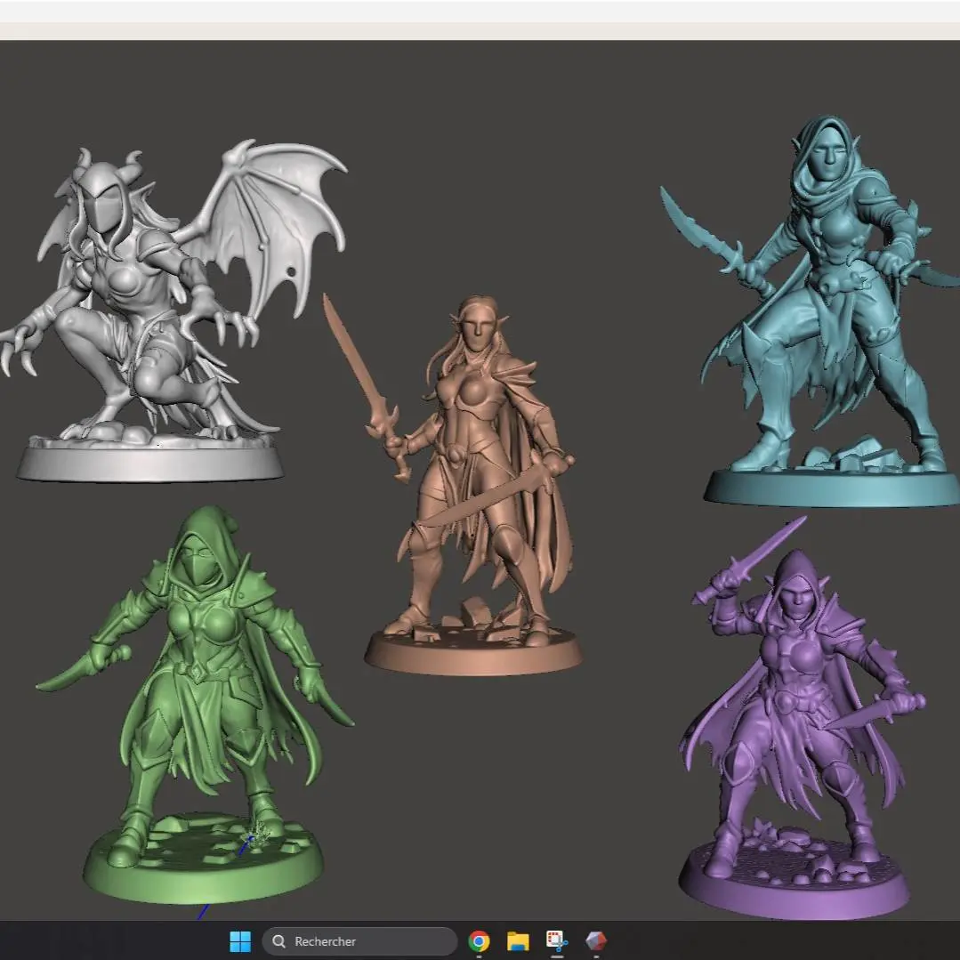 Other STL Download - Dark elves bundle skirmish team for tabletop ...