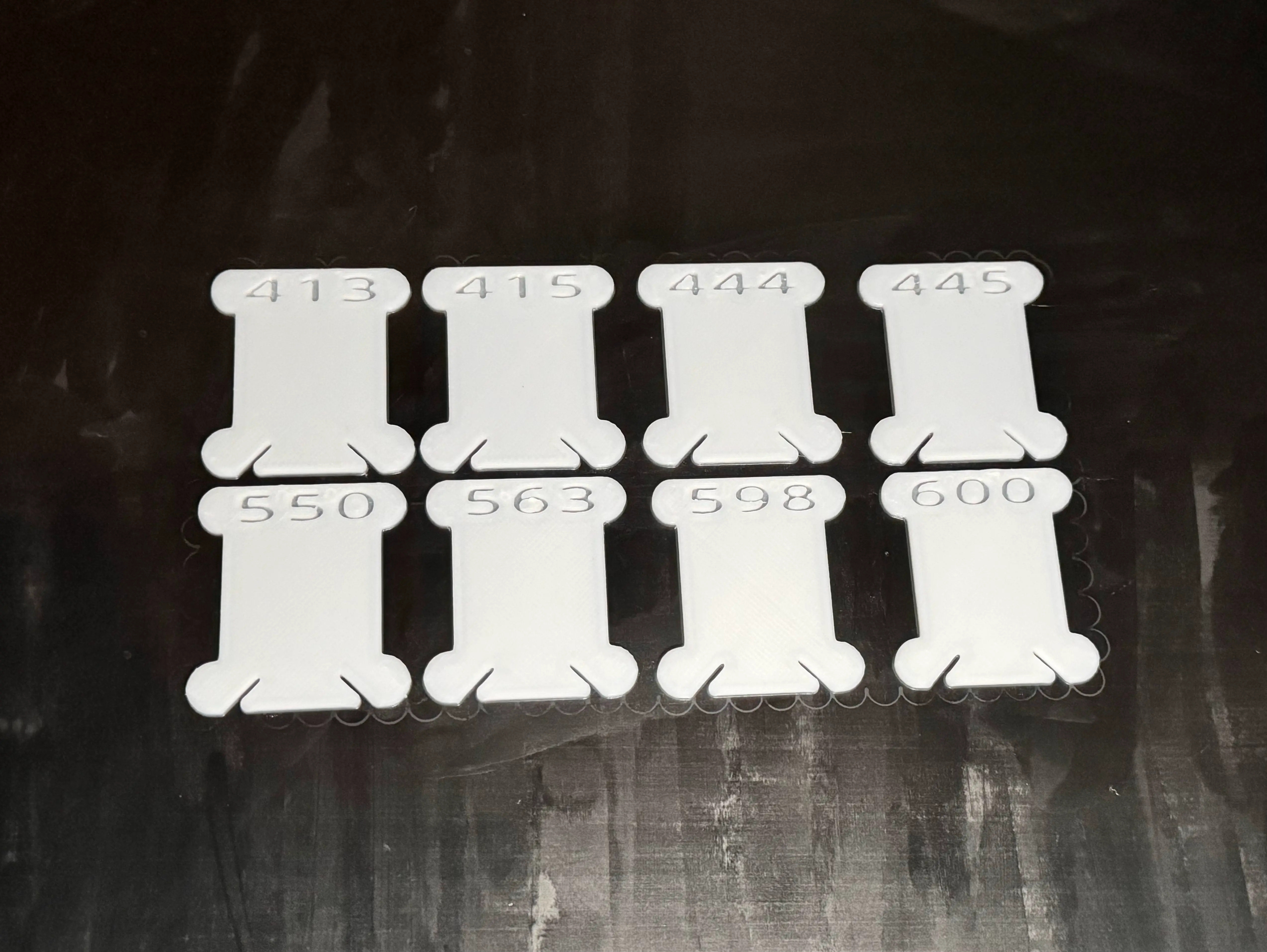 Other STL Download - Numbered Flat Thread Bobbinby Viking_3D_Prints