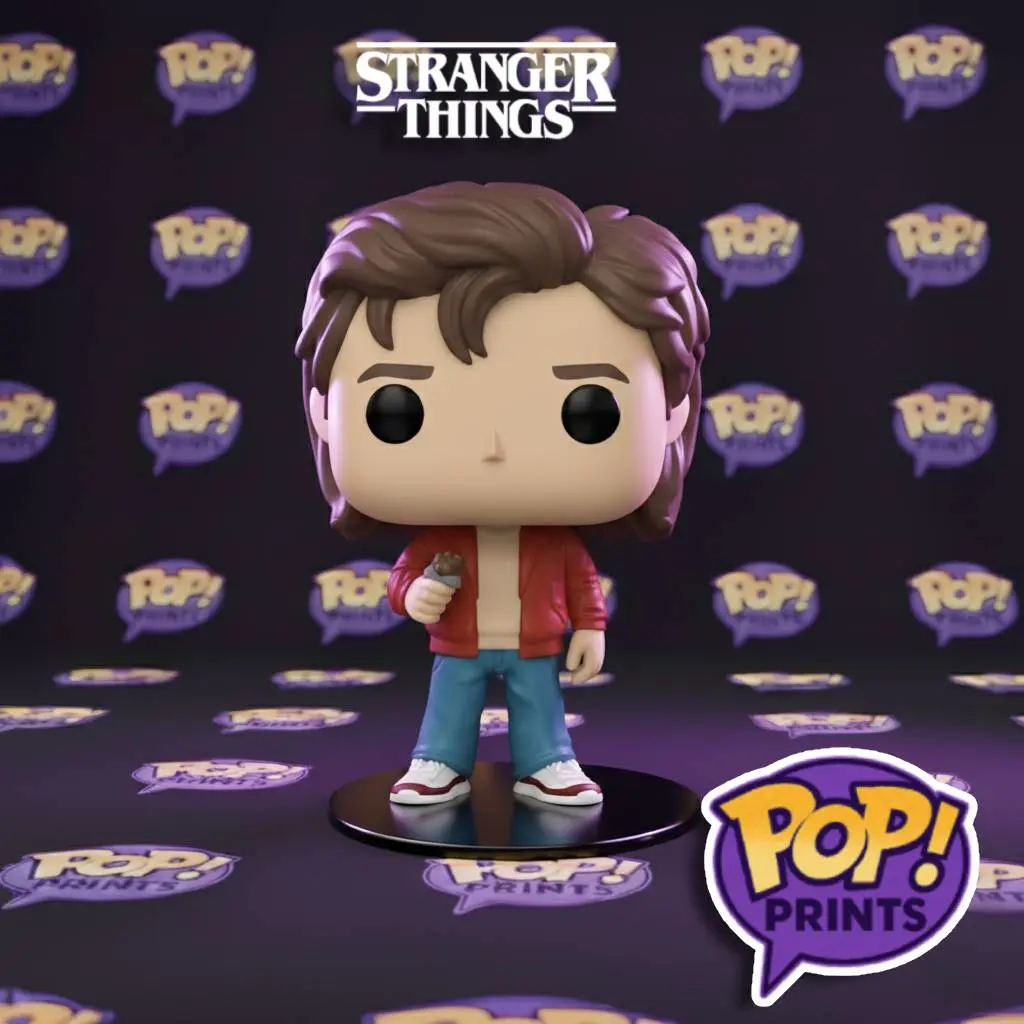 Sculptures & Artworks STL Download - Steve Stranger Things Funko Popby ...