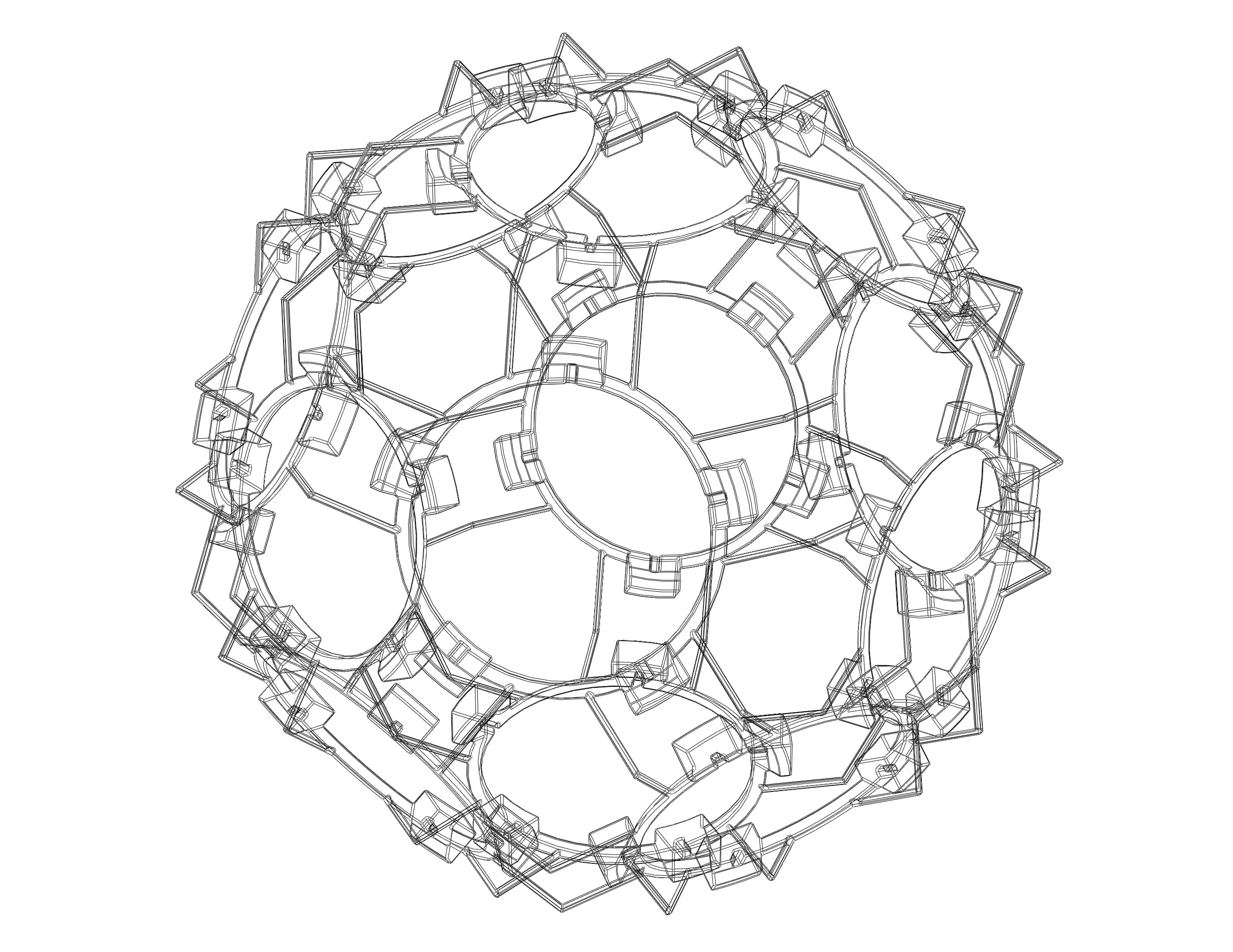 Digital Art STL Download - Wireframe Shape Geometric Companion ...
