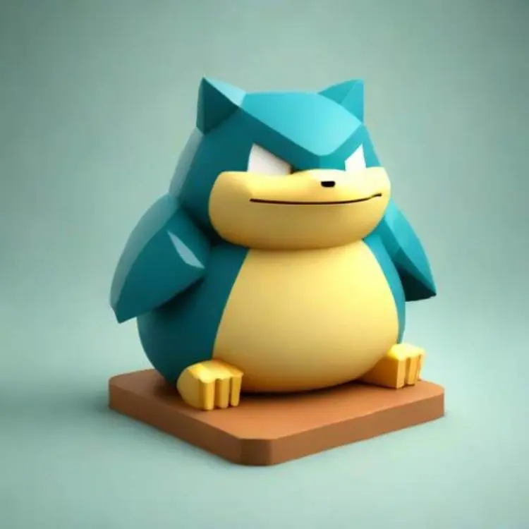 Free Characters & Creatures STL Download - Snorlax (Pokemon ...