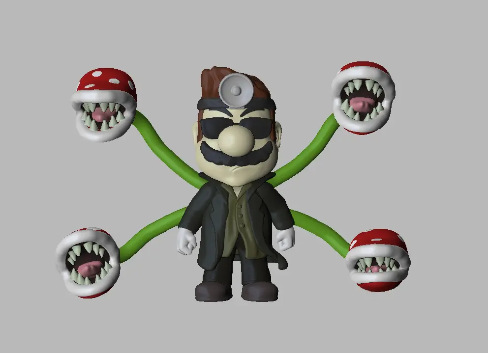 Other STL Download - Dr Super Mario Octopusby Axos3D