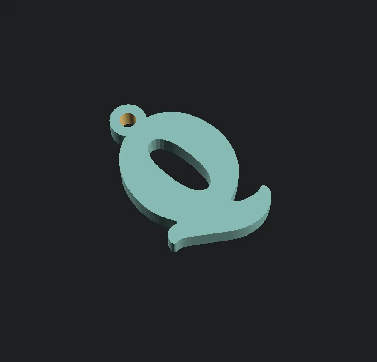 Archivos de impresora 3D | Archivo 3MF | Q keychain | Creality Cloud