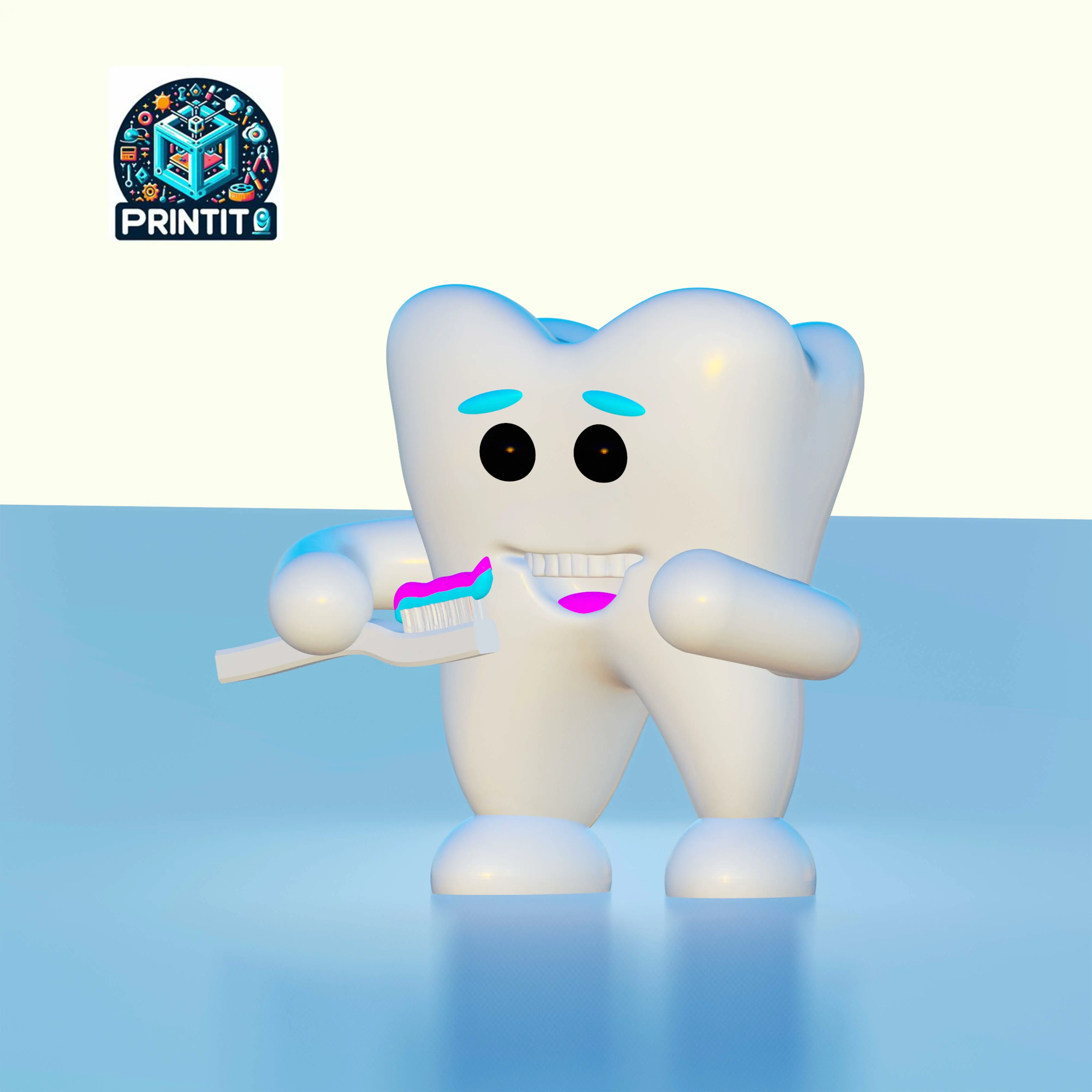 Free Sculptures & Artworks STL Download - Mr. Toothby PRINTITO-AdultsXXX3D