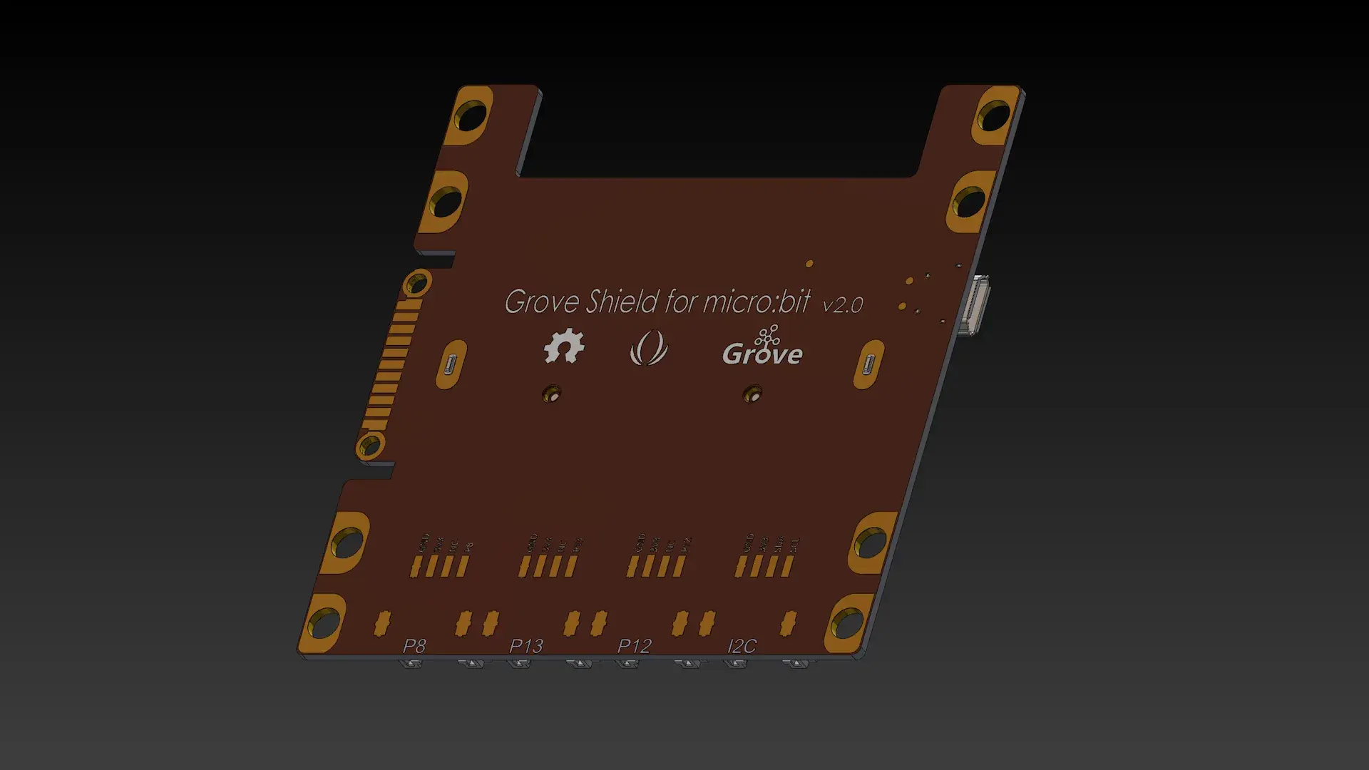 Robots & Mechs STL Download - Shield Grove for micro:bit v2by Sitetechnofr
