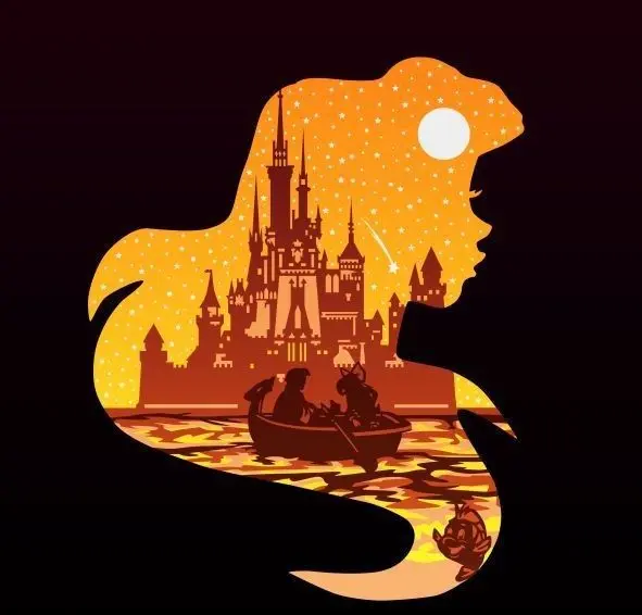 Digital Art STL Download - Little Mermaid shadow boxby tecnoculebras