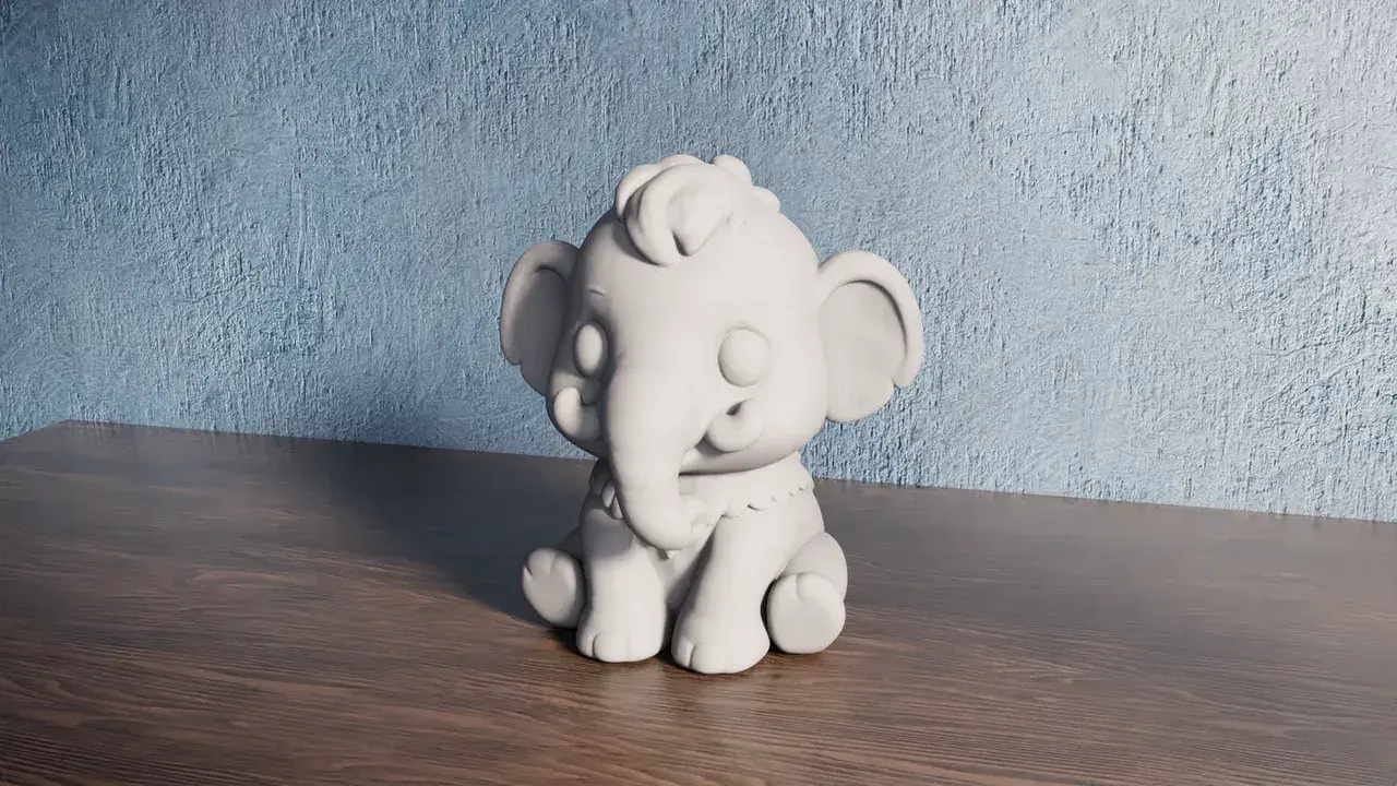 3D Printer Files | 3MF File | Chibi Mammoth | Creality Cloud